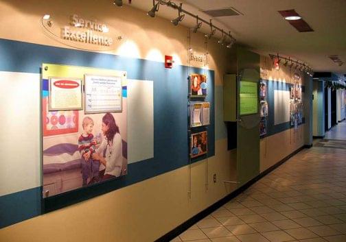 Cable/Rod Suspended Literature Displays | Clear Acrylic Leaflet Holders